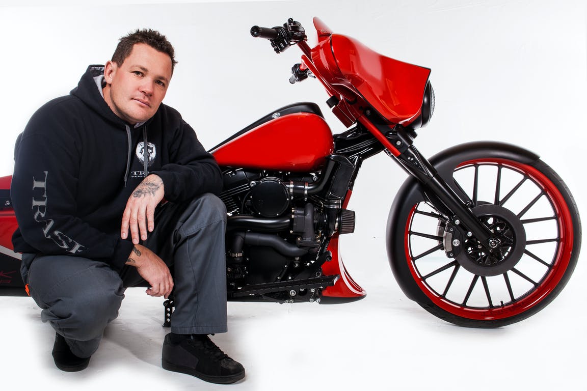 Nick Trask Strider Tiny Bike Builder Moved to 2022 - Flying Piston Benefit